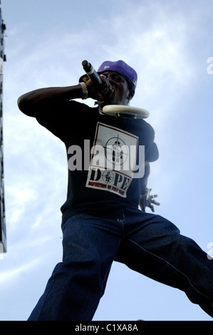 Public Ememy - Flava Flav on stage performing live at 'The 2009 ...