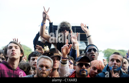 Crowd The 2009 Leeds Festival - Day 2 Leeds, England - 29.08.09 Stock ...
