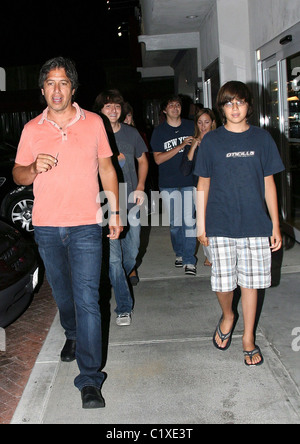 Ray Ramono leaves Nobu restaurant with his family Los Angeles ...