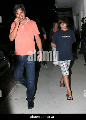 Ray Ramono leaves Nobu restaurant with his family Los Angeles ...