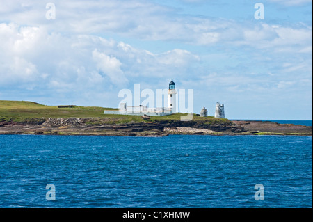 Lighthouse on the Island of Stroma in the Pentland Firth, Caithness ...