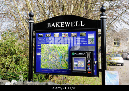 Bakewell Tourist Map Stock Photo - Alamy