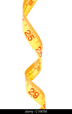 Yellow measure ruler isolated on white, transparent, Construction tool ...