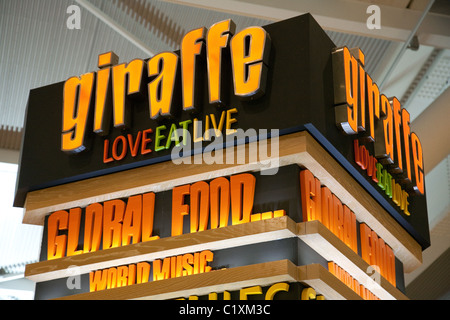 "Giraffe" Restaurant, Terminal 1 departure lounge, Heathrow airport ...