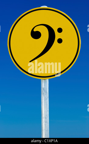 Metal Bass sign Stock Photo - Alamy