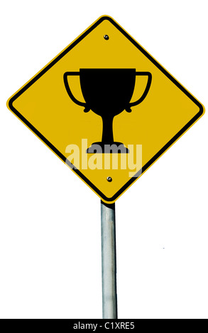 Street Sign the Direction Way to Contest Stock Photo - Alamy