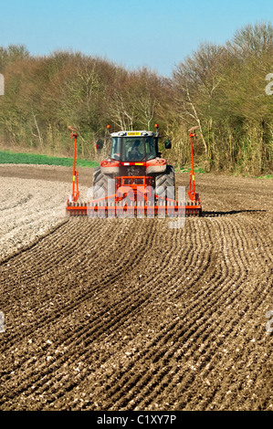 Massey Ferguson 6497 Dyna 6 tractor and Kuhn rotovator disc harrow ...