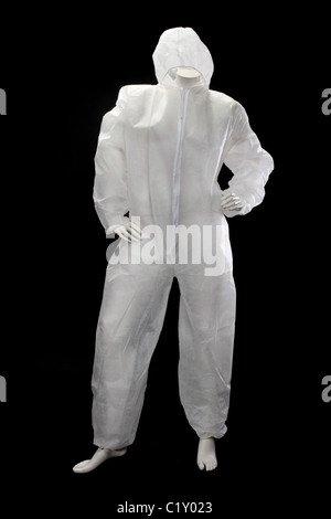 Forensics. Scene of crime officers (SOCOs) positioning photo evidence ...