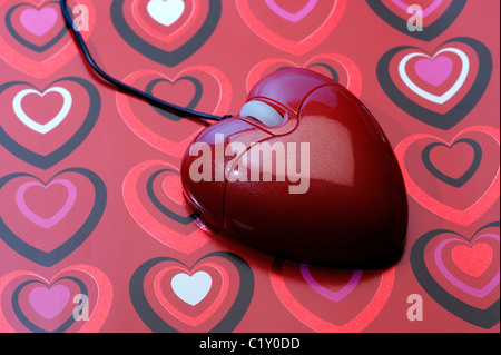 Heart-Shaped Computer Mouse Stock Photo - Alamy