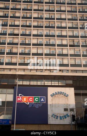 The Mecca Bingo and Bradford Ice Rink Sign outside the Ice Rink on ...