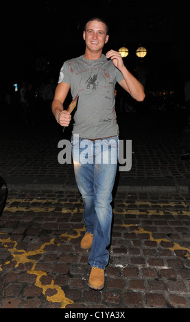 Big Brother 10 contestant Charlie Drummond leaving the Buddha Bar ...
