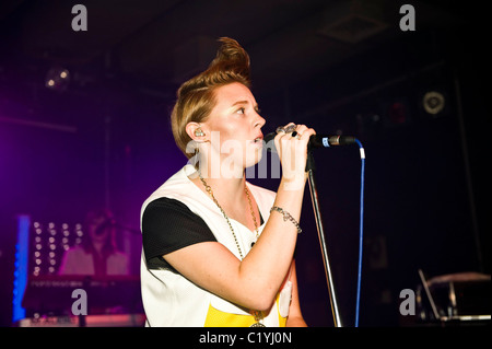 Singer Eleanor "Elly" Jackson of La Roux performing live at the Scala ...