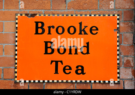 old brook bond tea sign england uk Stock Photo - Alamy