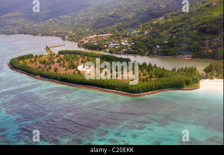 Aerial view, Island, Seychelles, Africa Stock Photo - Alamy