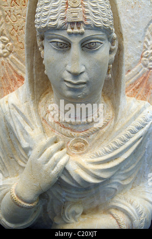 Palmyrene funerary portrait in Palmyra, Syria Stock Photo - Alamy