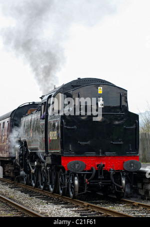 Engine 80080 in steam Stock Photo - Alamy