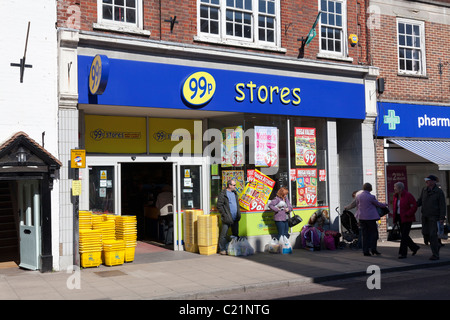 99p store shop front Stock Photo - Alamy
