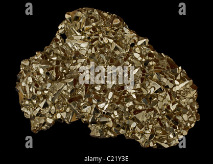 Pyrite (FeS2) (Iron sulfide) Popularly known as "fool's gold ...