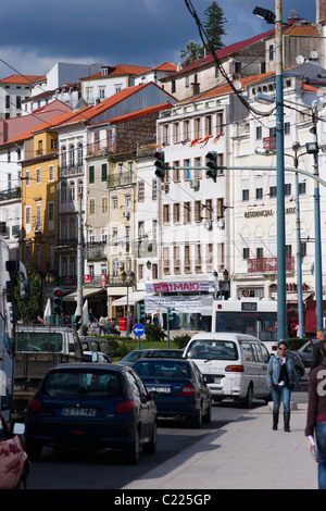 Old Portuguese street vertical view from the North of Portugal Stock ...