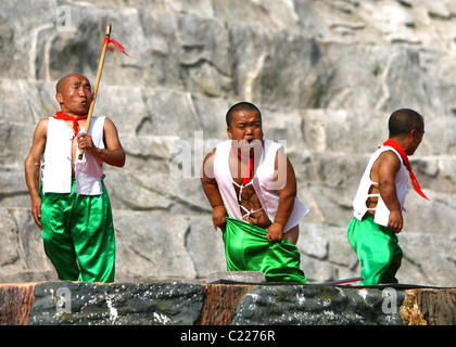 Mini-Land Little performers entertain visitors to Dwarf Kingdom, a ...