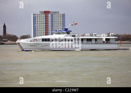 Wightlink's new purpose-built high-speed passenger catamarans operate ...