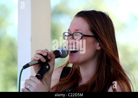Ingrid Michaelson performs at an invite-only concert at the Bernardo ...