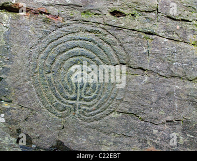 The Labyrinth Rock Carvings at Rocky Valley between Boscastle and ...