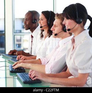 Portrait of a beautiful sale representative team at work Stock Photo ...