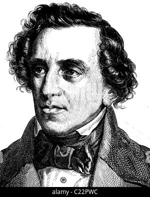 Giacomo Meyerbeer, 1794 - 1864, composer and conductor, portrait ...