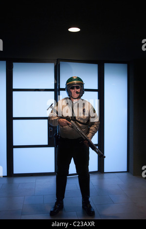 Nightwatch patrolman with rifle Stock Photo - Alamy