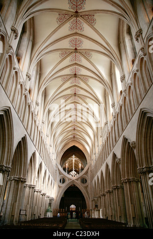 The Scissor Arches in Wells Cathedral, Somerset Stock Photo - Alamy