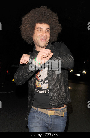 X Factor finalist Jamie Archer arrives back at The X Factor House after ...