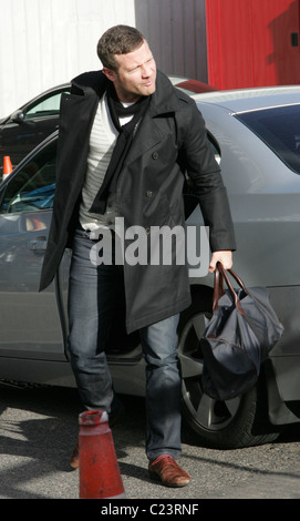 The X Factor. Presenter Dermot O'Leary arrives at Fountain Studios in ...