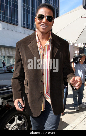 Jackie Jackson arrives at Mr. Chow in Beverly Hills to meet the rest of ...