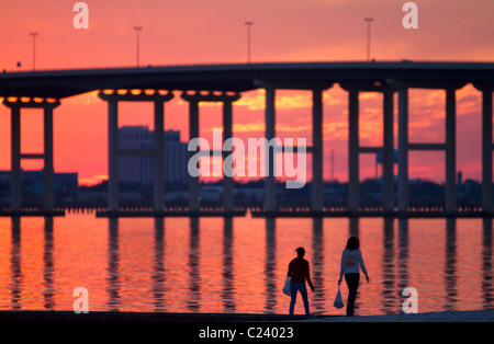 The Biloxi Bay Bridge carries U.S. Route 90 over Biloxi Bay between ...