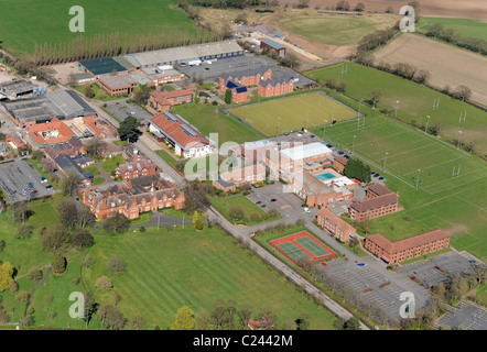 Aerial view Harper Adams University College Edgmond Shropshire Stock ...