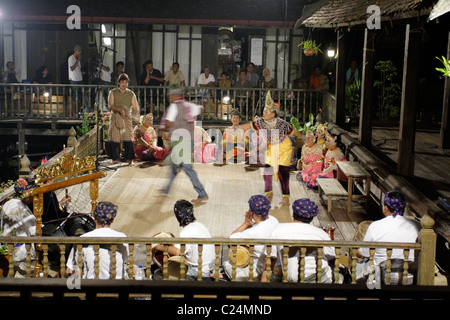 Traditional Malay theatre known as Mak Yong. This show was performed in ...