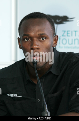 Usain Bolt promoting The Long Run Conservation project at The Design ...