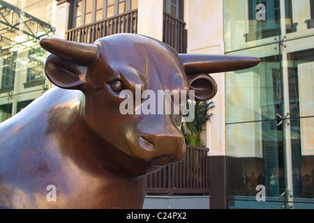 Brummie the Bull, the Bullring Bull at the main entrance to the west ...