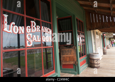 Front Street in Dodge City, frontier town of the Old West, Kansas, USA ...