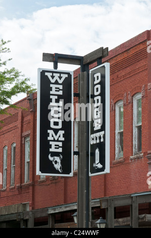 Welcome to Kansas Sign Stock Photo - Alamy