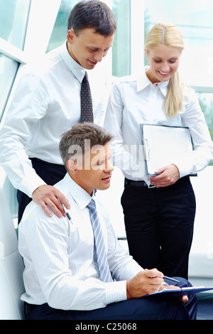 successful business team discussing the plan of work Stock Photo - Alamy