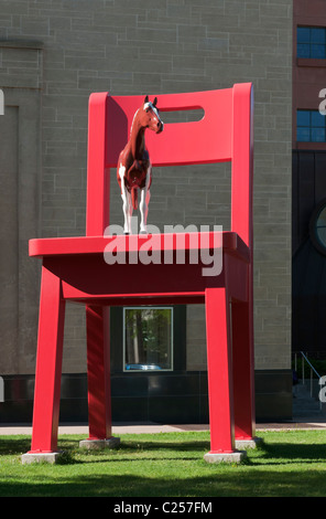 "The Yearling" sculpture by Donald Lipski, Denver, Colorado, USA Stock ...
