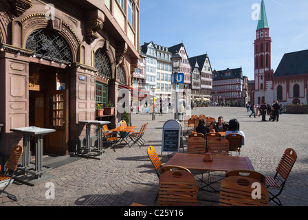 Romerberg plaza (Roemer Square) in Frankfurt am Main. Germany Stock ...