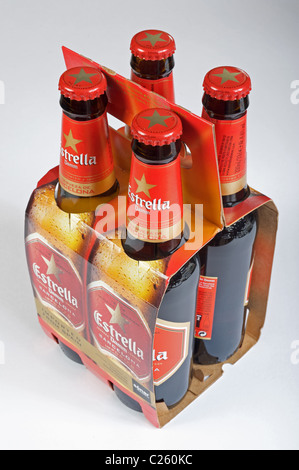 Estrella imported Spanish beer Stock Photo - Alamy