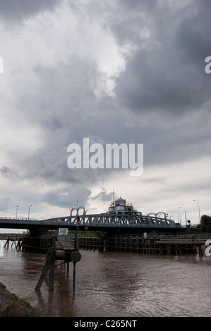 Sutton Swing Bridge river Nene Lincolnshire Stock Photo - Alamy