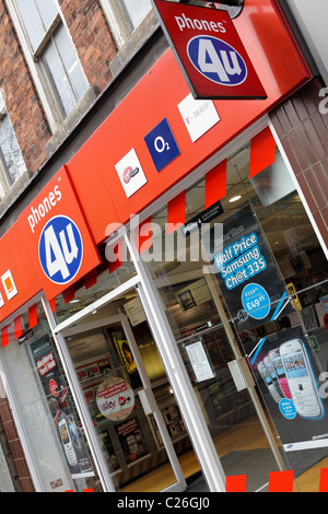 A mobile phones retail trade outlet of the Euronet Trading House at the ...