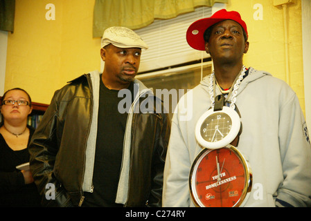 Chuck D, Flava Flav Public Enemy at the Sasha Bruce House for Homeless ...