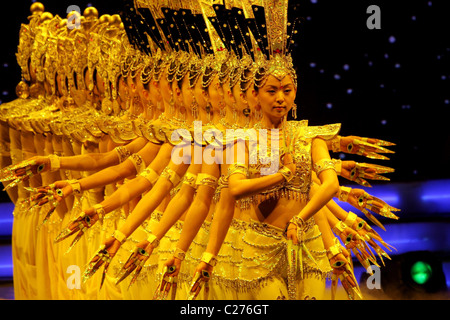 Disabled performers dance 'Thousands Hands' Deaf, mute and blind ...
