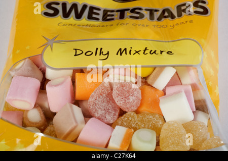 Packet of Dolly mixture sweets Stock Photo - Alamy